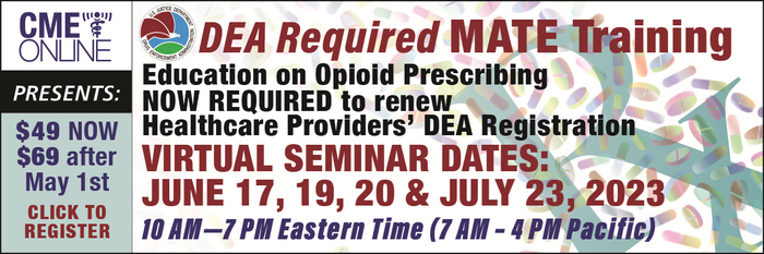 DEA Required MATE Training